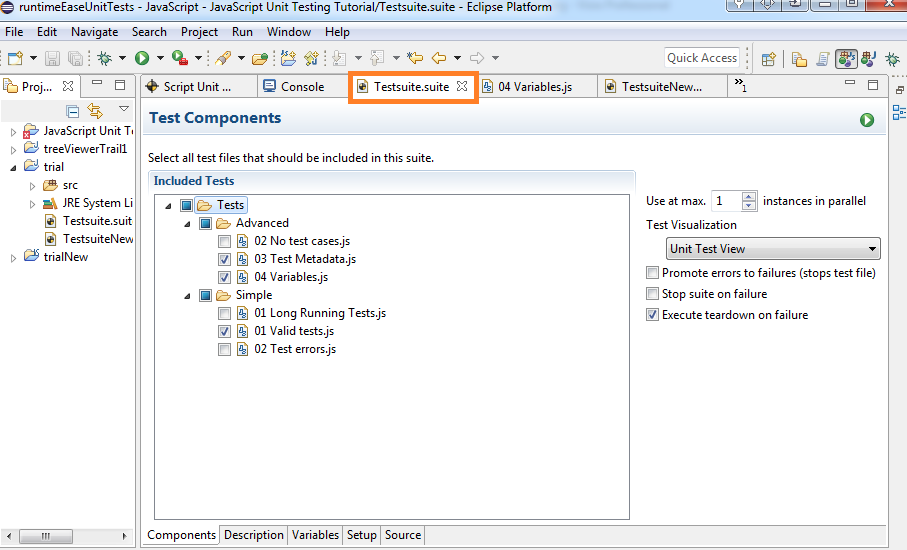 EASE/UnitTest/UI/TestSuiteEditor - Eclipsepedia