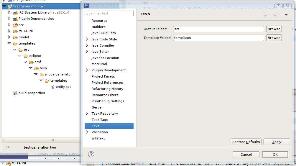 Texo/Template Overriding - Eclipsepedia
