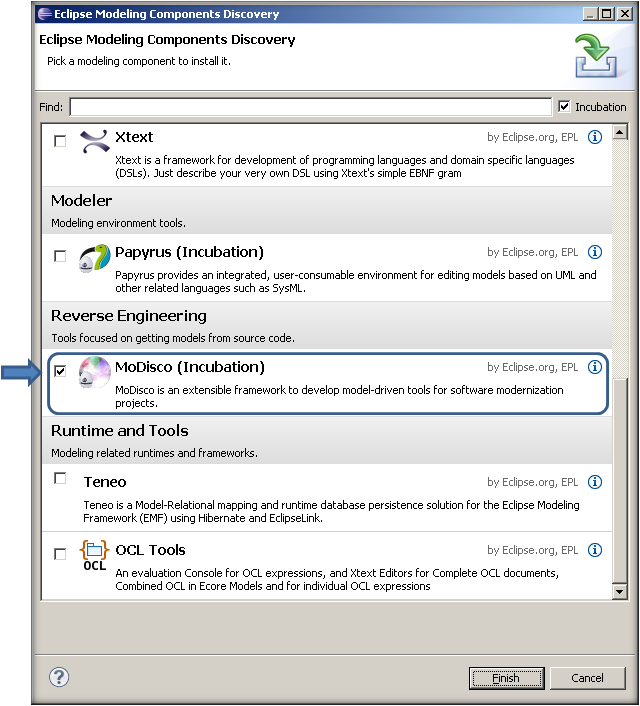 MoDisco/InstallationModelingPackage - Eclipsepedia