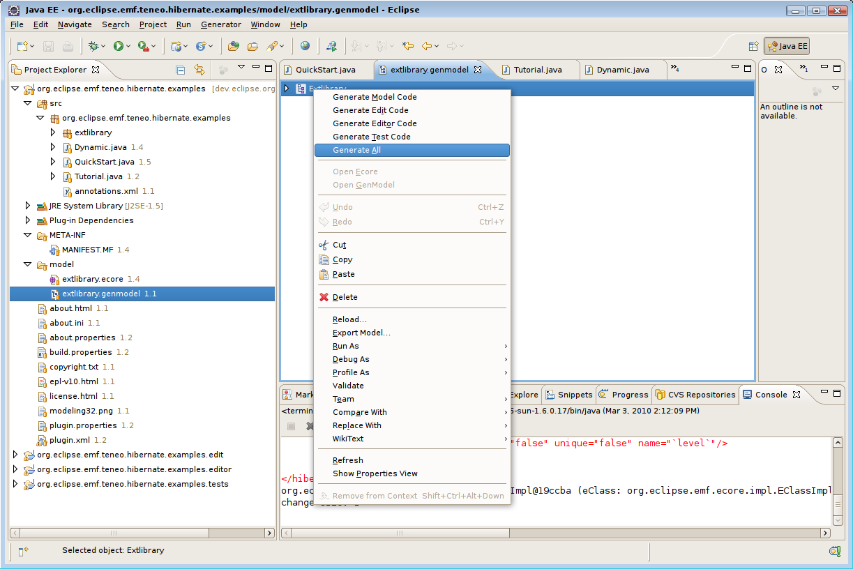 Teneo/Hibernate/Editor Tutorial - Eclipsepedia