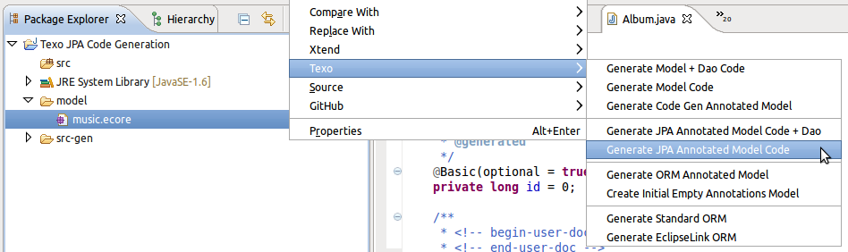 Texogenerate Jpa Orm Introduction Eclipsepedia