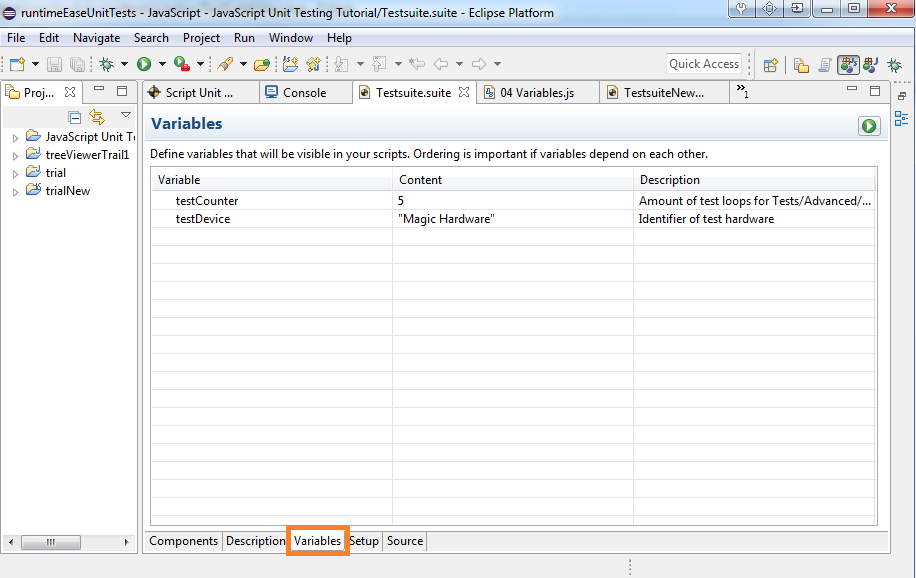 EASE/UnitTest/UI/TestSuiteEditor - Eclipsepedia