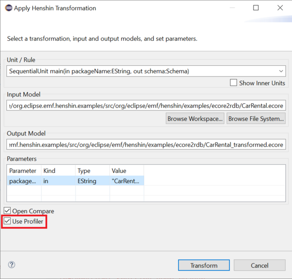 Henshin/Performance Profiler - Eclipsepedia