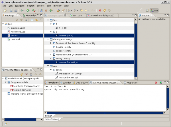 VIATRA2/GettingStarted/Hello World Transformation - Eclipsepedia