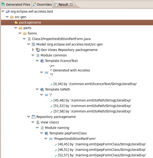 Acceleo/Views Perspective - Eclipsepedia