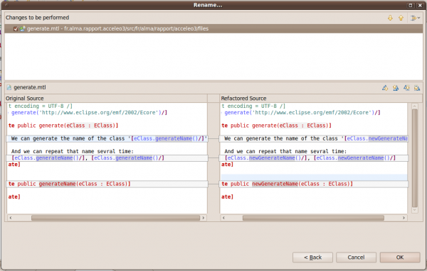 Acceleo/Acceleo Editor - Eclipsepedia