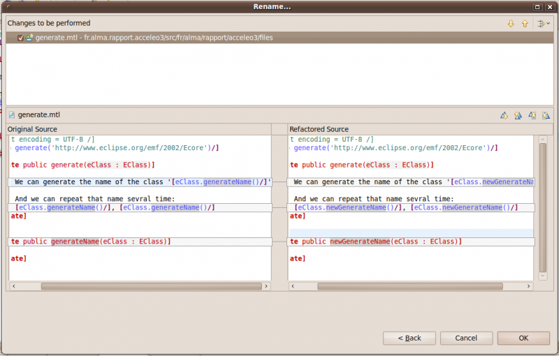 Acceleo/Acceleo Editor - Eclipsepedia