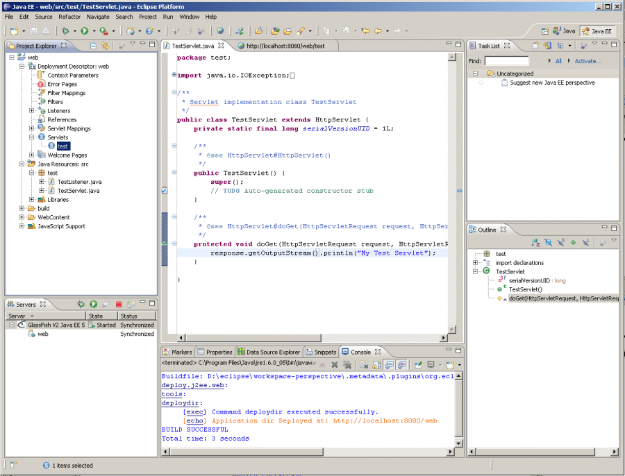 UI Walkthrough JavaEE Perspective - Eclipsepedia