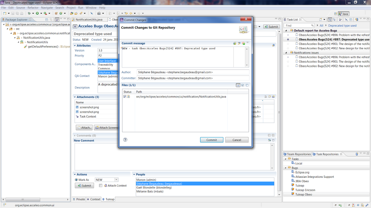 PolarSys Improvements/Mylyn Connector for Tuleap - Eclipsepedia