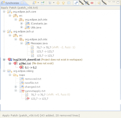 Apply patch in Sync view - Eclipsepedia