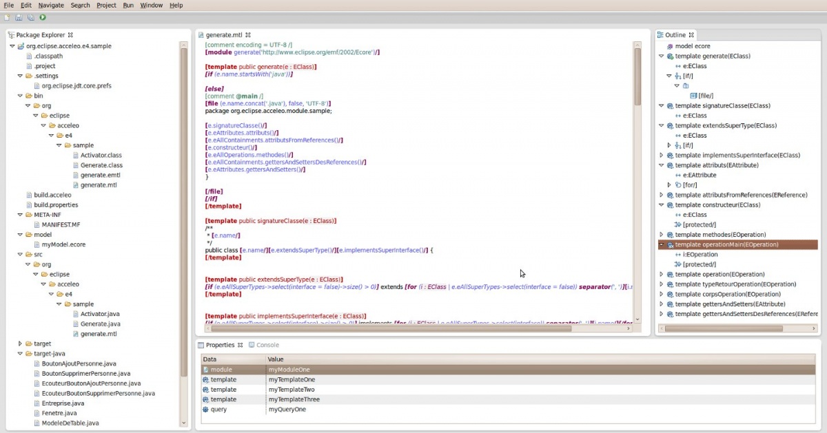 Acceleo/Next/e4 - Eclipsepedia