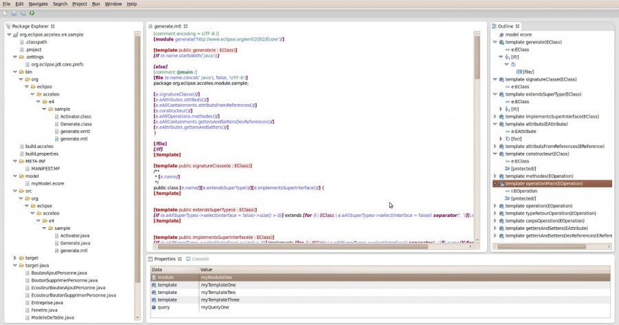 Acceleo/Next/e4 - Eclipsepedia